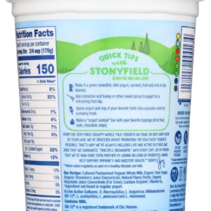 Stonyfield Farm Organic Strawberry Yogurt, 32 Ounce -- 6 per case.