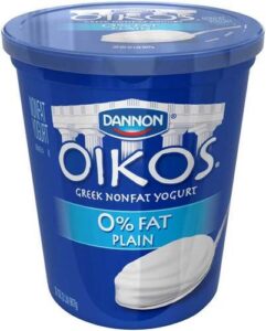 oikos plain nonfat greek yogurt, 32 ounce -- 6 per case.