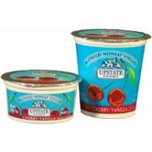 upstate niagara coop cherry vanilla rich and creamy yogurt, 4 ounce - 48 per case.