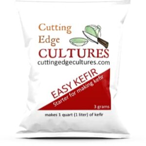 Cutting Edge Cultures Easy Kefir Starter Culture, 1 Packet, 5g, Makes 1 Quart