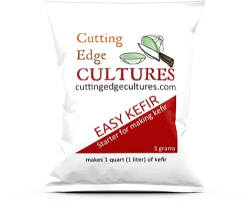 Cutting Edge Cultures Easy Kefir Starter Culture, 1 Packet, 5g, Makes 1 Quart