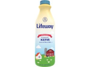 lifeway probiotic original cultured plain unsweetened milk kefir, 32 ounce - 6 per case.