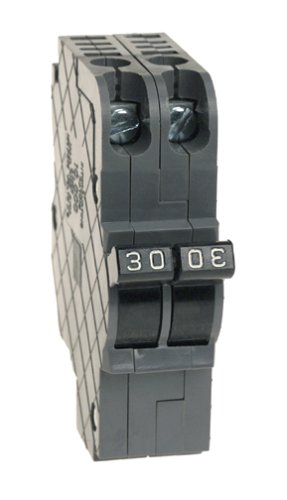 View-Pak/Unique Breaker UBI-F0230N Unique Dual Pole Thin Federal Pacific Circuit Breakers, Black