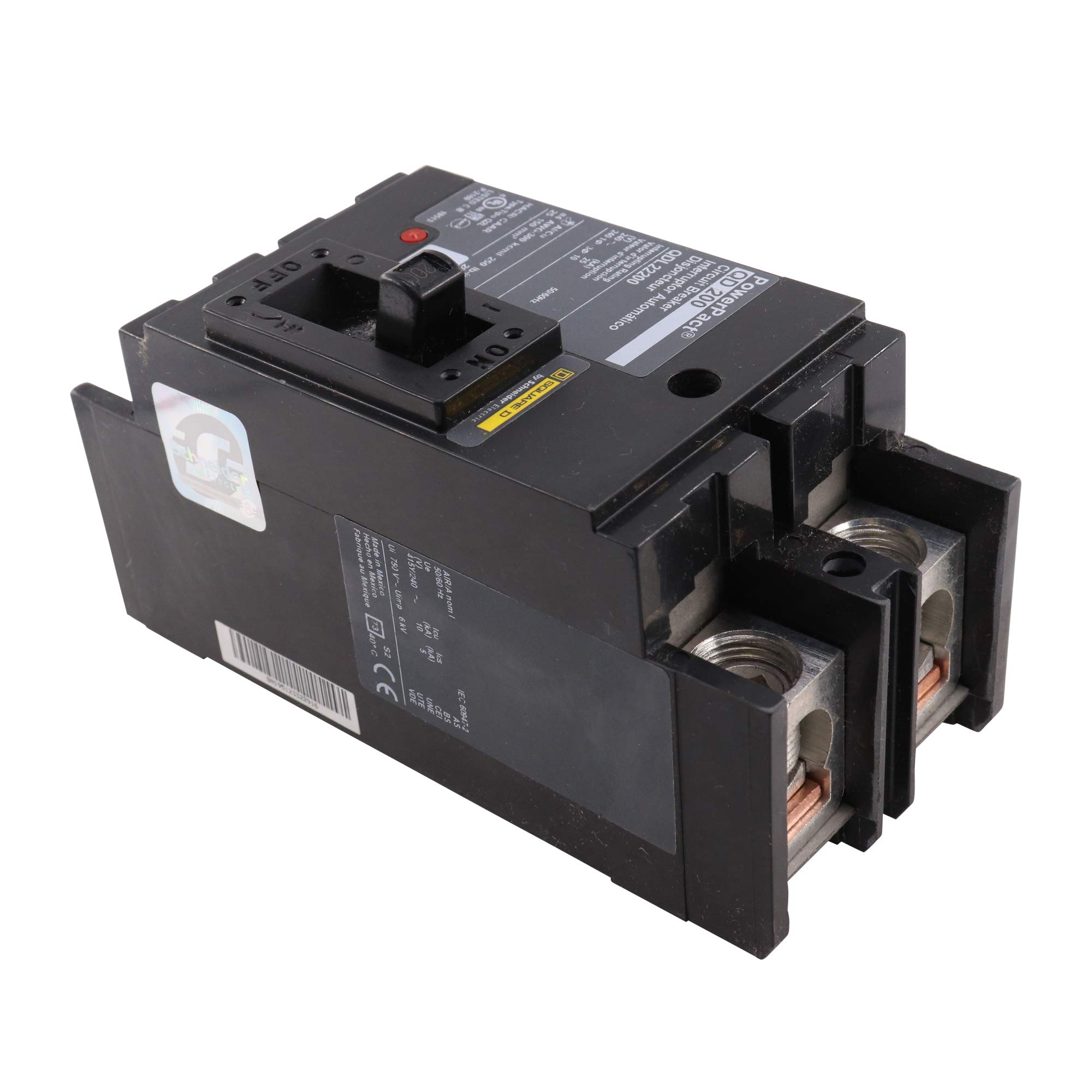 Schneider Electric QDL22200 PowerPact Q - molded case circuit breaker - 2-pole - 25 kA - 240 V - 200 A