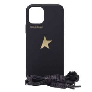 golden goose star lace-trimmed iphone 12 pro max case black