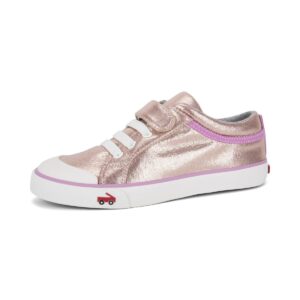 see kai run - kristin sneakers for kids, rose shimmer, toddler 7