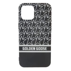 golden goose iphone 12 pro case monogram black