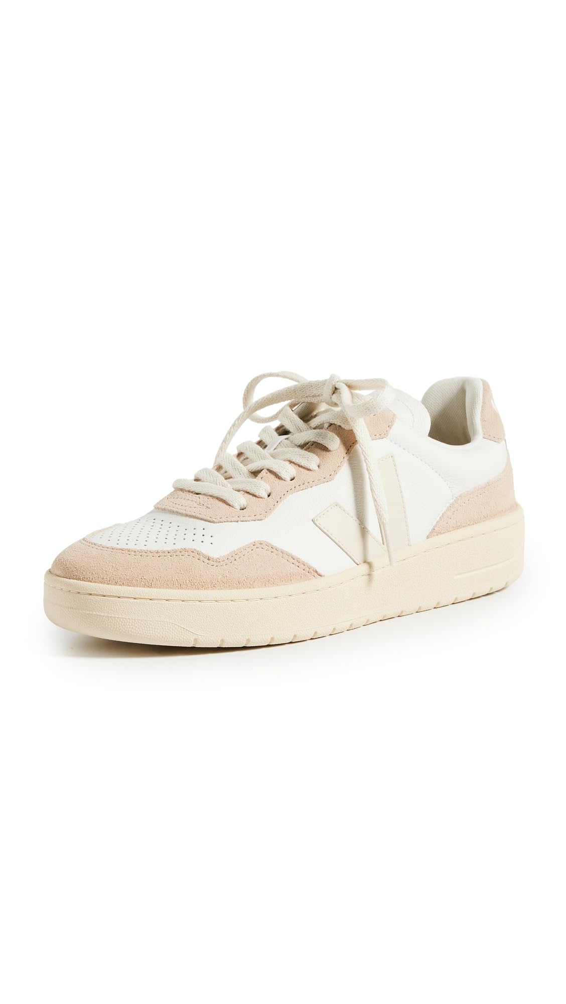 Veja Women's V-90 Sneakers, Extra White Pierre, 5 Medium US