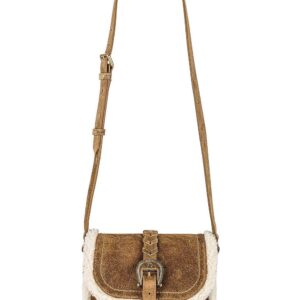 Golden Goose Rodeo Bag Small Merino And Suede Body Womens Bag - Brown