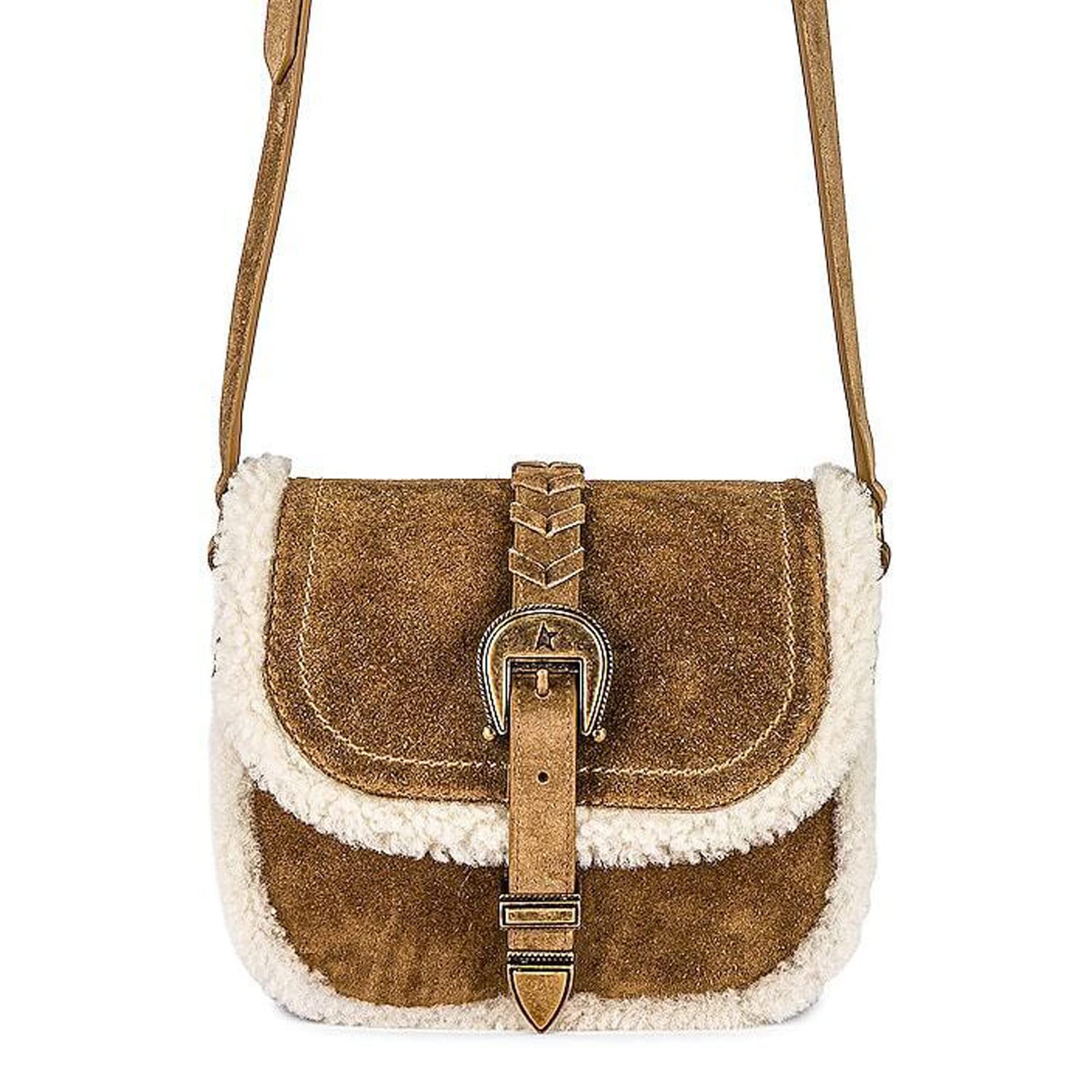 Golden Goose Rodeo Bag Small Merino And Suede Body Womens Bag - Brown