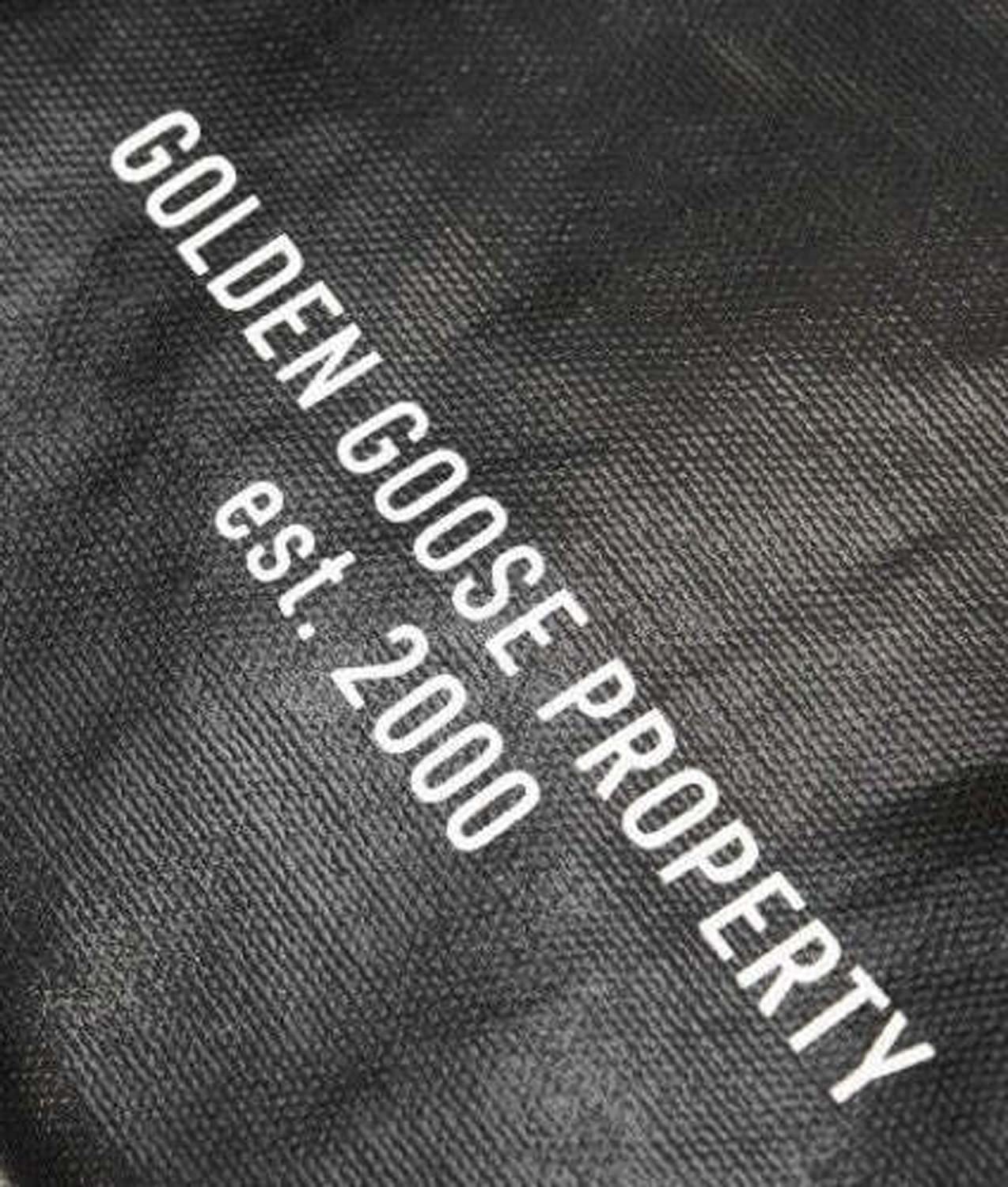 Golden Goose California Bag N-S Property Waxed Canvas Body Zipped Tote Bag - Black