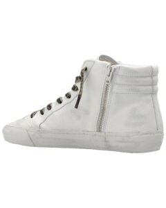 golden goose slide suede & leather sneaker, 36, white