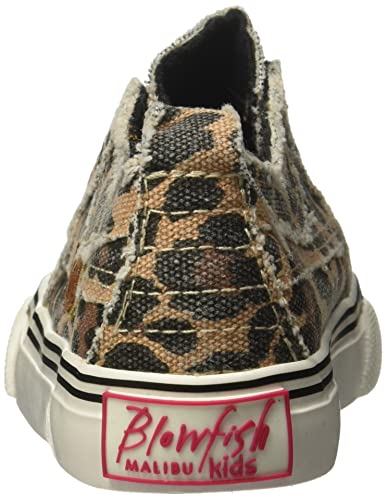 Blowfish Malibu Girls Play-k Sneaker, Natural City Kitty, 4 Big Kid