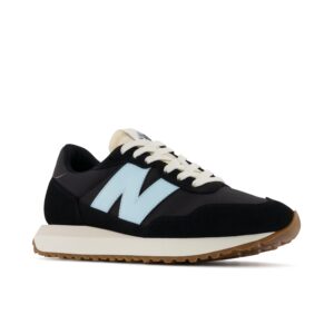 New Balance Women's 237 V1 Classic Sneaker, Black/Bleach Blue, 6