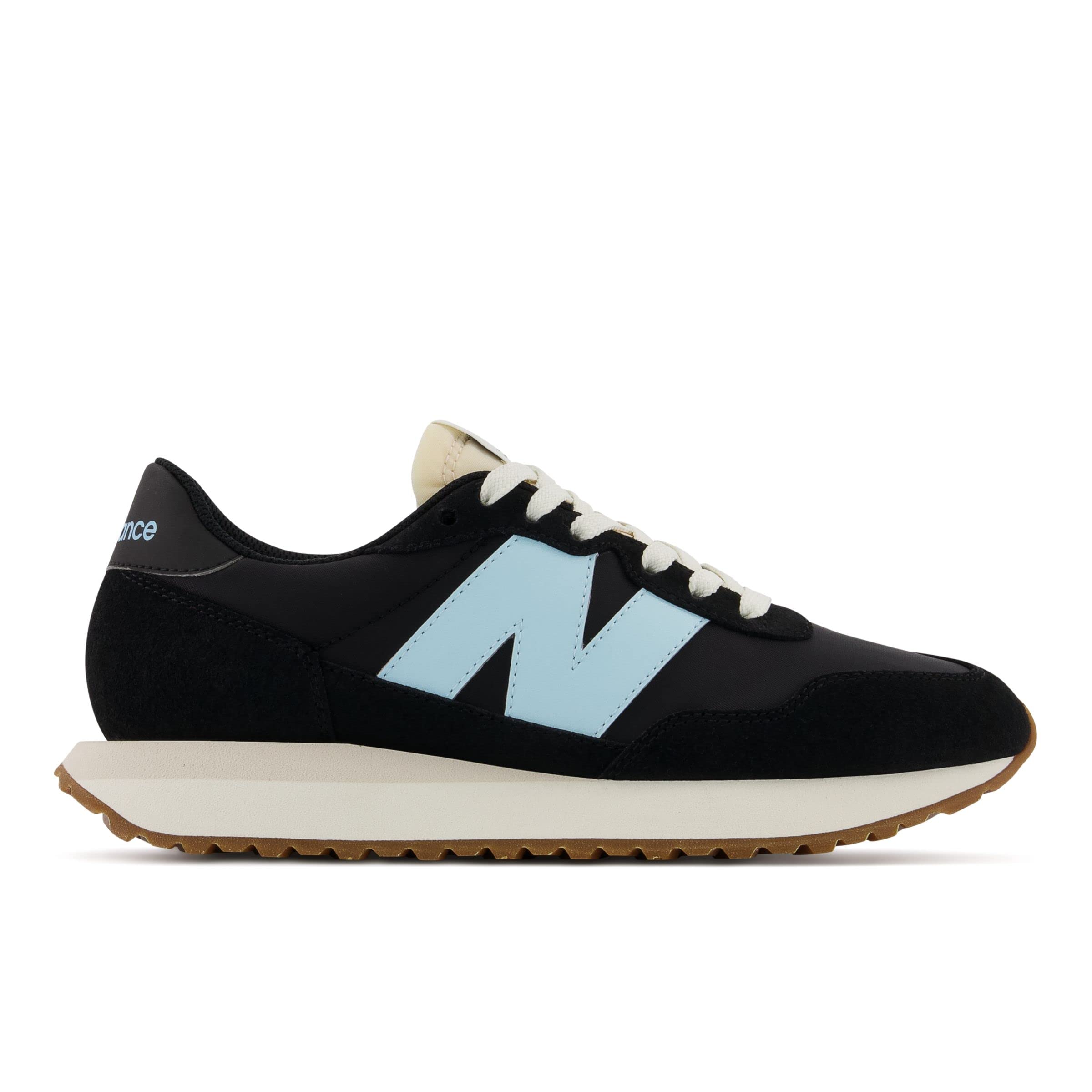 New Balance Women's 237 V1 Classic Sneaker, Black/Bleach Blue, 6