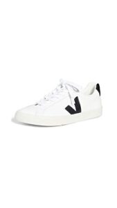 veja women v-10 sneakers white - black 6 us