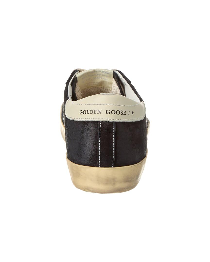 Golden Goose Superstar Suede & Leather Sneaker, 36, Black