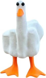 gladyell funny middle finger resin garden statue, home decoration sculpture for office desk gift