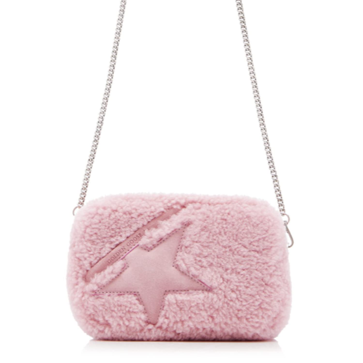 Golden Goose Mini Star Bag Merino And Suede Body Cross Bag - Pink