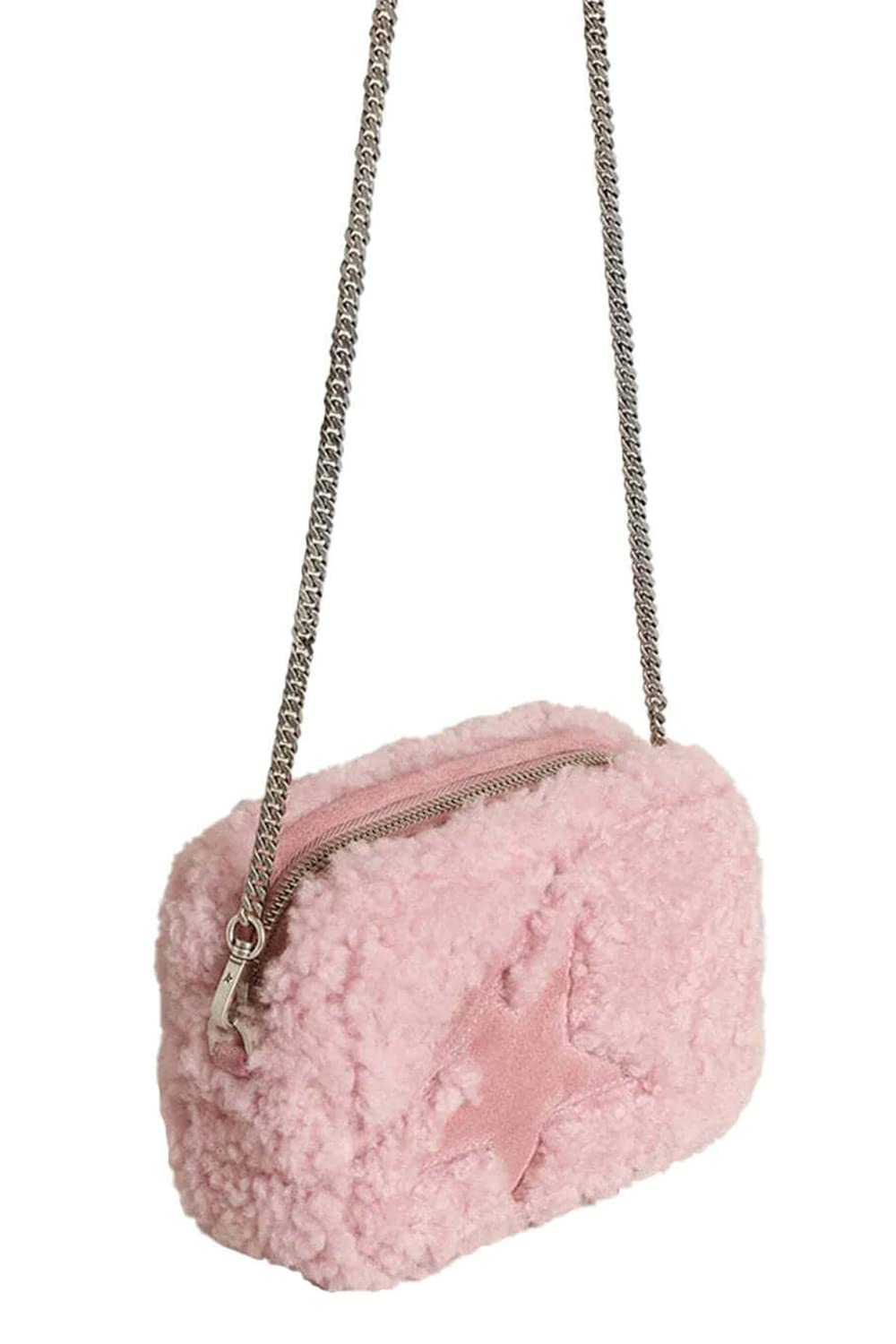 Golden Goose Mini Star Bag Merino And Suede Body Cross Bag - Pink