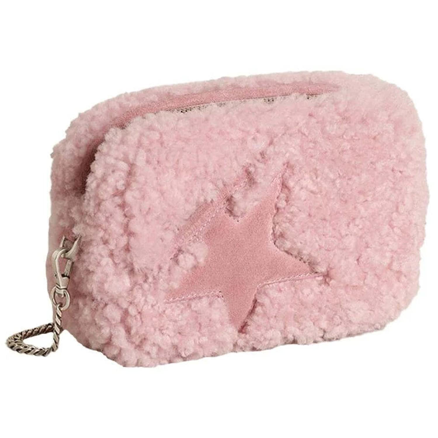 Golden Goose Mini Star Bag Merino And Suede Body Cross Bag - Pink