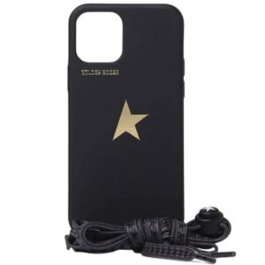 golden goose star lace-trimmed iphone 12 pro case black