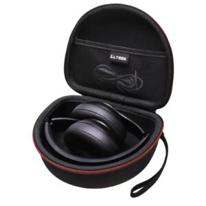 headphone case compatible with beats studio pro/beats solo 4 / beats studio 3 / beats solo 3 / beats solo 2 and for tozo ht2 on-ear bluetooth headphones - black+black