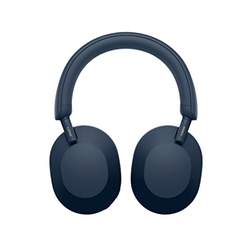 Sony WH-1000XM5 The Best Wireless Noise Canceling Headphones with Auto Noise Canceling Optimizer, Crystal Clear Hands-Free Calling, and Alexa Voice Control, Midnight Blue