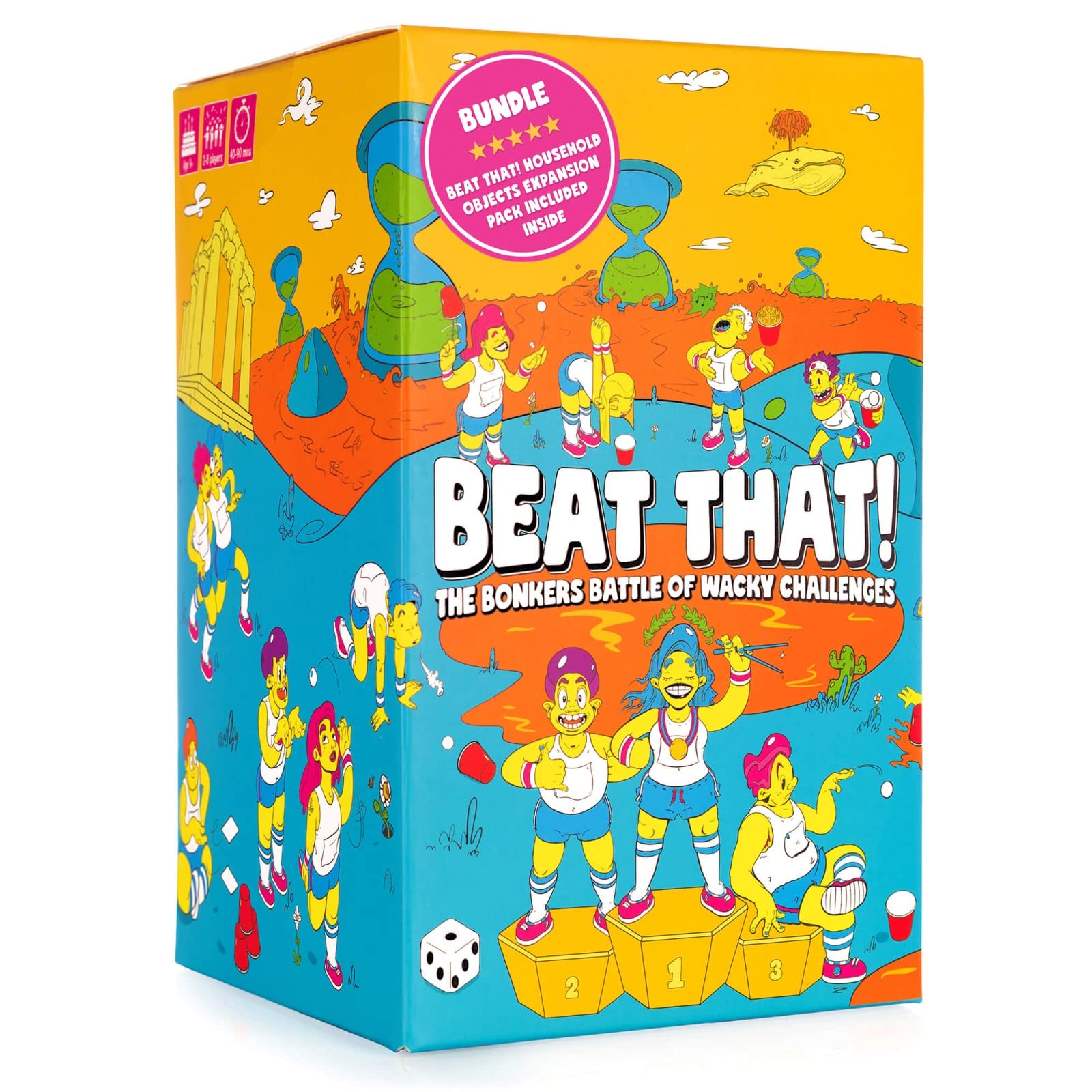 Gutter Games Beat That! Game and Household Objects Expansion Combo Pack [Family Party Game for Kids & Adults]