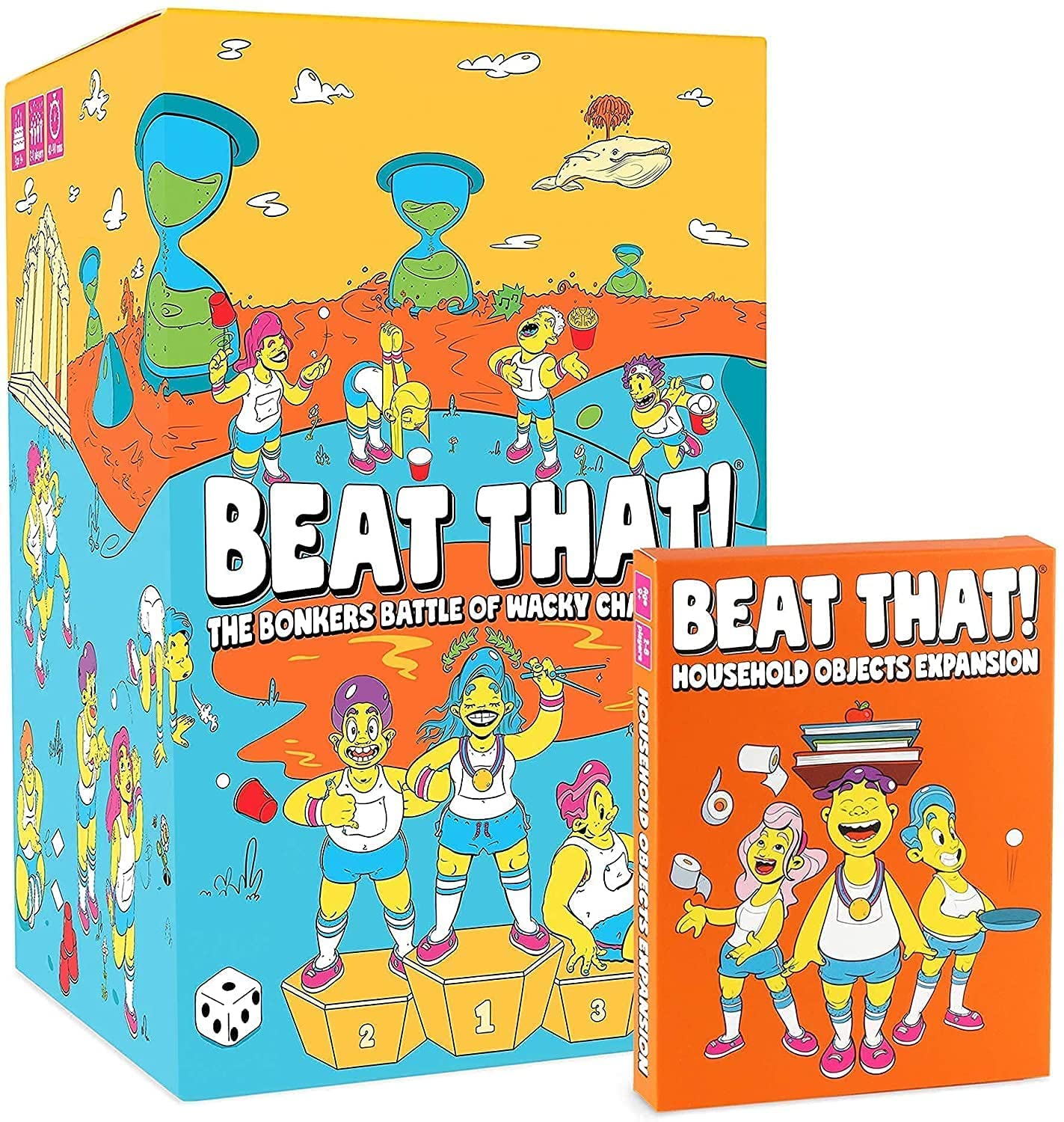 Gutter Games Beat That! Game and Household Objects Expansion Combo Pack [Family Party Game for Kids & Adults]