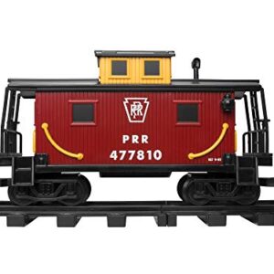 Lionel Battery-Operated Pennsylvania Flyer Freight Toy Train Set with Locomotive, Train Cars, Track & Remote with Authentic Train Sounds, & Lights for Kids 4+