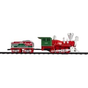 Lionel Trains Set North Pole Express Holiday Train 29 Piece Set with Water Vapor Smoke Effect, Working Headlight, Horn and Bell Sounds