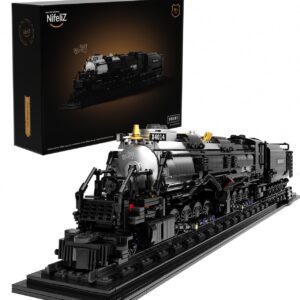 Nifeliz Big Boy Locomotive, Articulated Steam Locomotive Building Block Set, Legendary Steam Train Display Kit for Gift Giving (1,818 Pieces)