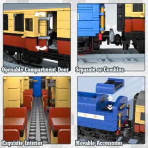 JMBricklayer Steam Train Building Blocks Sets for Adult, Remote Control Train Model with Tracks, Class A4 Pacifics Mallard Large Train Set Display, Ideal Gifts for Train Lovers(2139 Pieces)