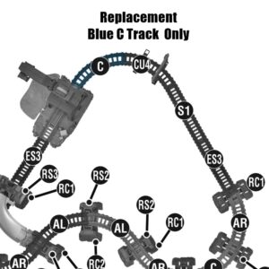 Replacement Part for Fisher-Price Thomas and Friends Crystal Caves and Trains Mega Set HHV21 - Replacement Blue C Track