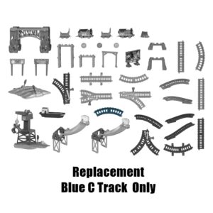 Replacement Part for Fisher-Price Thomas and Friends Crystal Caves and Trains Mega Set HHV21 - Replacement Blue C Track