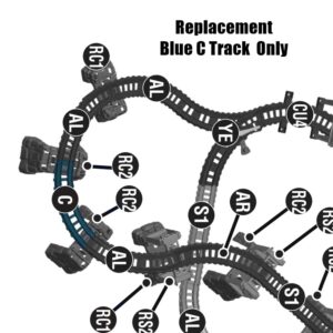 Replacement Part for Fisher-Price Thomas and Friends Crystal Caves and Trains Mega Set HHV21 - Replacement Blue C Track