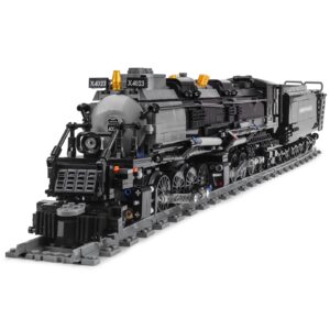 chunbrommisam steam model train building blocks, build the train building bricks set, large locomotives display toy with train tracks,top present for train lovers (1608 pcs)