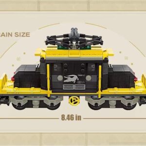 BDYDT Train Crocodile Locomotive Building Blocks Sets（669 Pieces） The Train Building Block Set restores The Iconic Crocodile Locomotive; Great Gift Idea for Train Enthusiasts Lovers