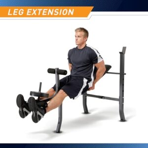 Marcy Olympic Weight Bench, Workout Benches For Home With Leg Developer MWB-4491