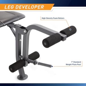 Marcy Olympic Weight Bench, Workout Benches For Home With Leg Developer MWB-4491