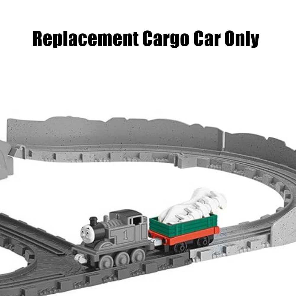 Replacement Part for Thomas & Friends Train Playset - BCX23 ~ Take-n-Play Roaring Dino Run Train Set ~ Replacement Green and Red Die-Cast Cargo Car