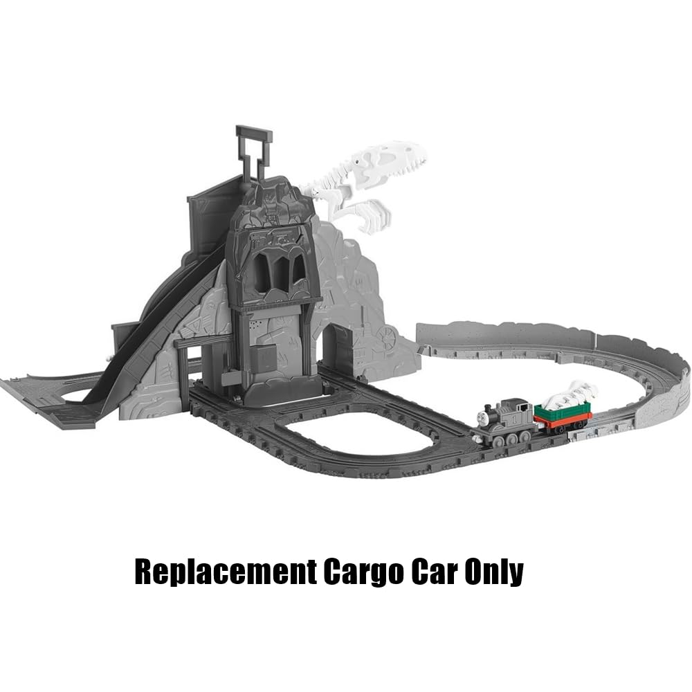 Replacement Part for Thomas & Friends Train Playset - BCX23 ~ Take-n-Play Roaring Dino Run Train Set ~ Replacement Green and Red Die-Cast Cargo Car