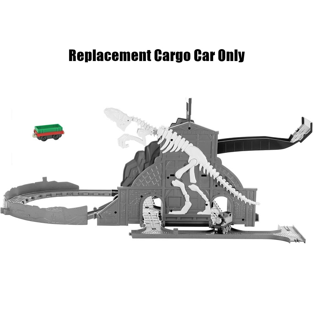 Replacement Part for Thomas & Friends Train Playset - BCX23 ~ Take-n-Play Roaring Dino Run Train Set ~ Replacement Green and Red Die-Cast Cargo Car