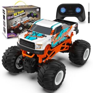 kidcia 1:16 scale rc monster truck - 2.4ghz all terrain car for kids 4-12, 20 km/h off road rc truck, christmas or birthday gift