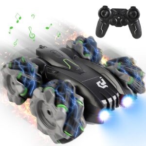 remote control car - rc car, toys for kids age 6-12 - best birthday gifts, 2.4ghz rc cars, 4wd transform off road for rotating rechargeable rc remote cars, for adults, boys, girls