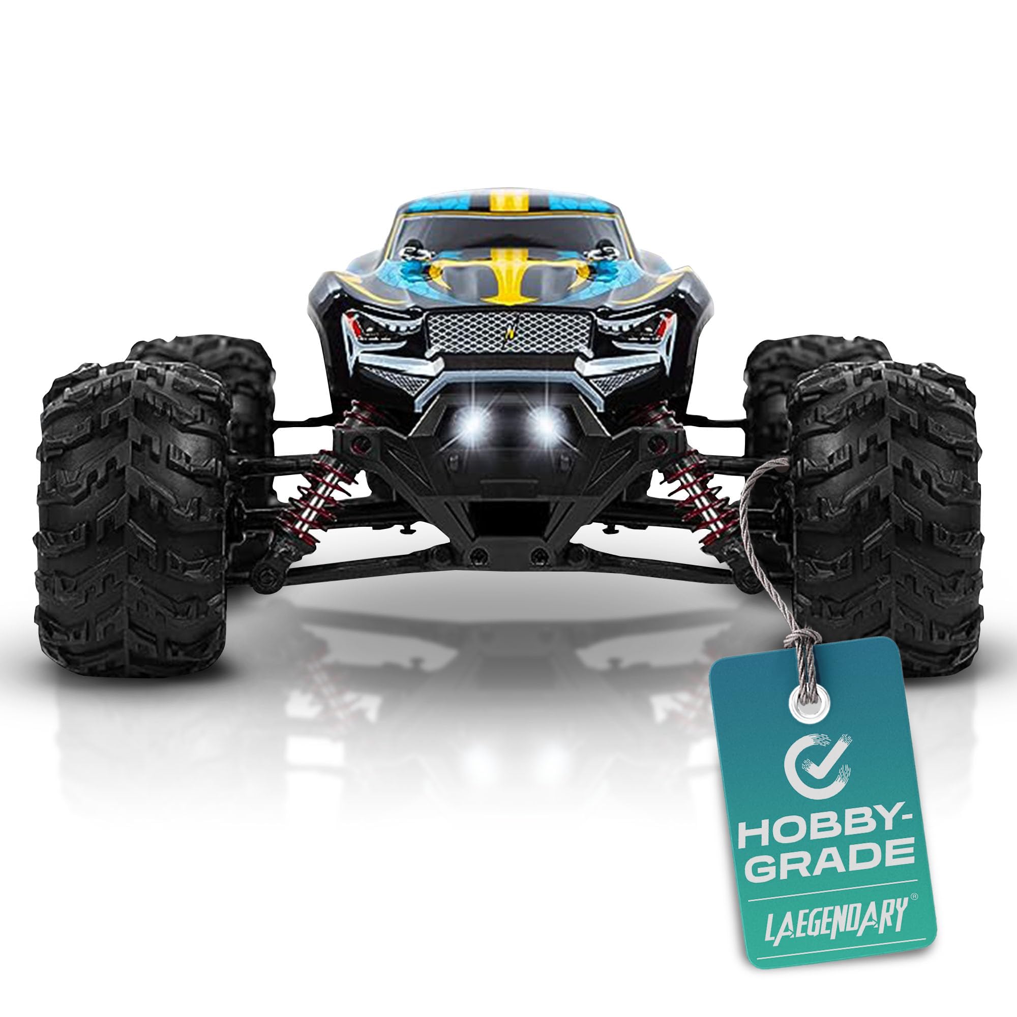 LAEGENDARY 1:20 Scale 4x4 Off-Road RC Truck - Hobby Grade Brushed Motor RC Car with Batteries, Waterproof Fast Remote Control Car for Adults