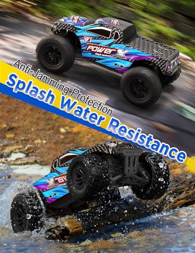 1:18 Scale All Terrain RC Cars, 4WD 40KM/H High Speed Remote Control Car w/2 Batteries for 40 Min Play, 2.4Ghz Off Road Monster Truck, 2.4GHz Electric Vehicle Toys Gifts RC Cars for Adults and Kids