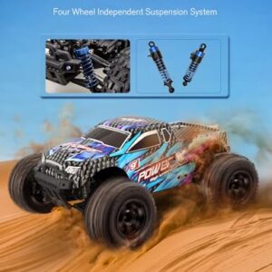 1:18 Scale All Terrain RC Cars, 4WD 40KM/H High Speed Remote Control Car w/2 Batteries for 40 Min Play, 2.4Ghz Off Road Monster Truck, 2.4GHz Electric Vehicle Toys Gifts RC Cars for Adults and Kids