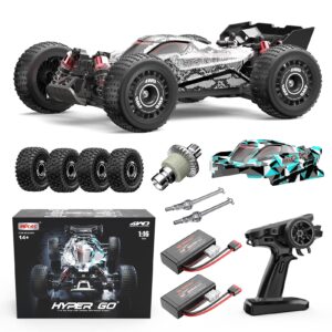 hyper go h16pl 1/16 rtr brushless rc buggy, fast rc cars for adults, max 38 mph rc truck, 4wd high speed racing rc car with 2s 2000 mah battery for rc basher